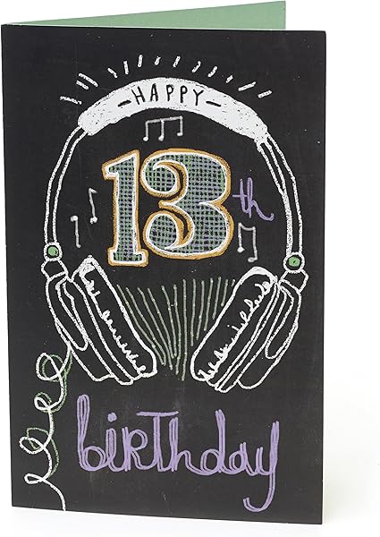 Age 13 Birthday Card - Ideal Gift Card for Kids - Boys Birthday Card ...