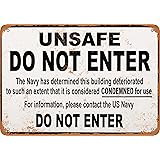 HALLOWEEN PROP SIGN - CONDEMNED PROPERTY STICKER/DECAL - 9 x 11 - Wall ...