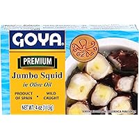 Amazon.com: Goya Foods Octopus Style Squid Pieces in Olive Oil, 4 Ounce ...