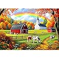 Amazon.com: MINIWAN Fall Farm 500 Piece Jigsaw Puzzle for Adults, Brain ...