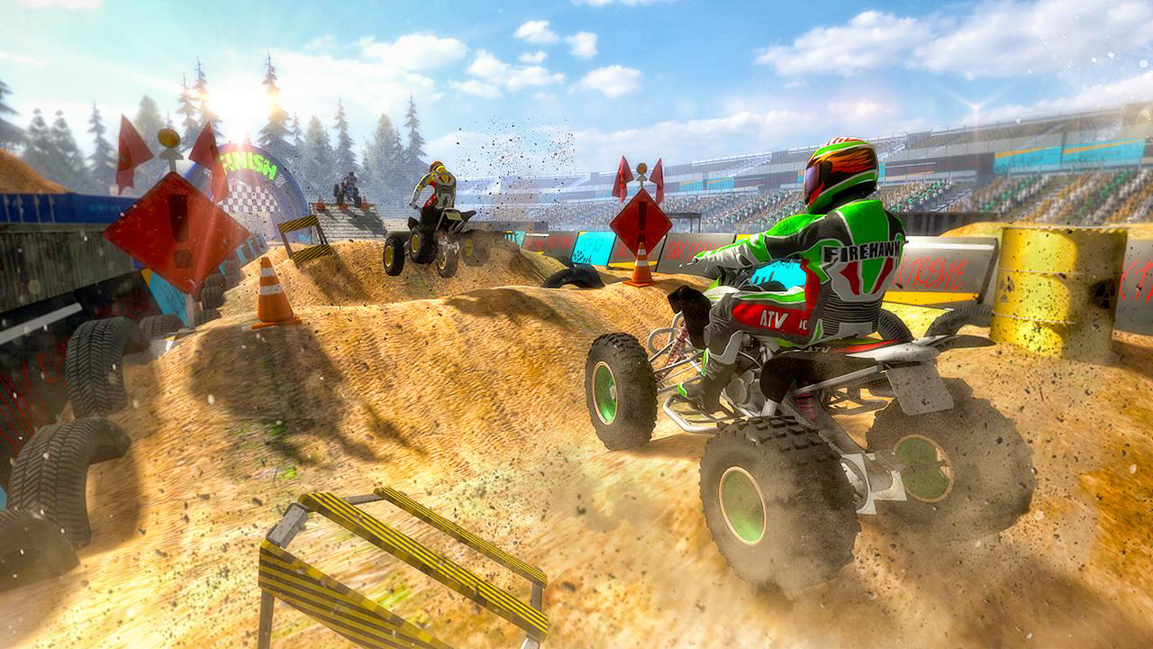 Stunt Extreme Man Down Hill Jumping Feast Adventure 3D: Atv Hill ...