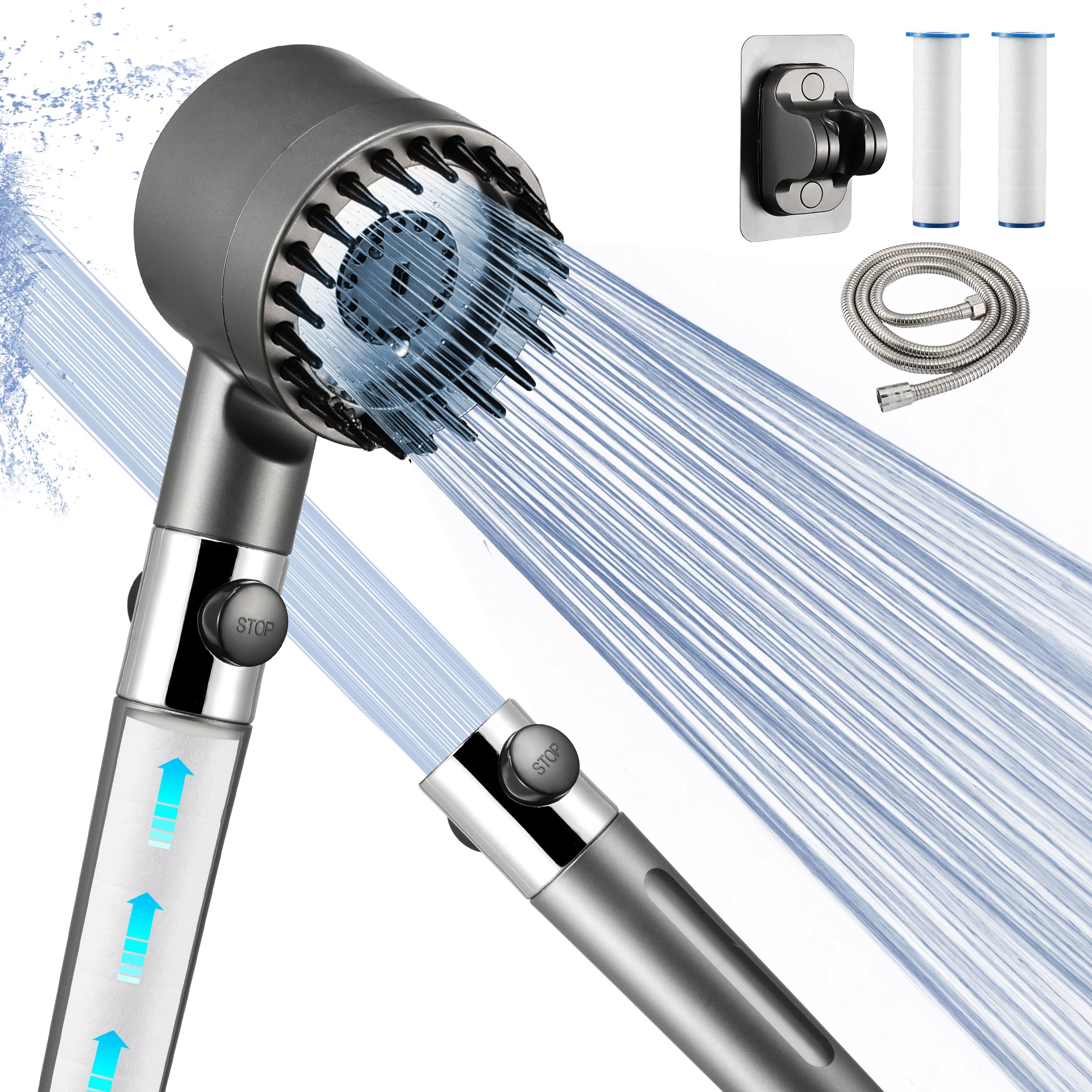 Iopsk Drivse Iondrops Showerhead with Handheld,High Pressure Shower ...