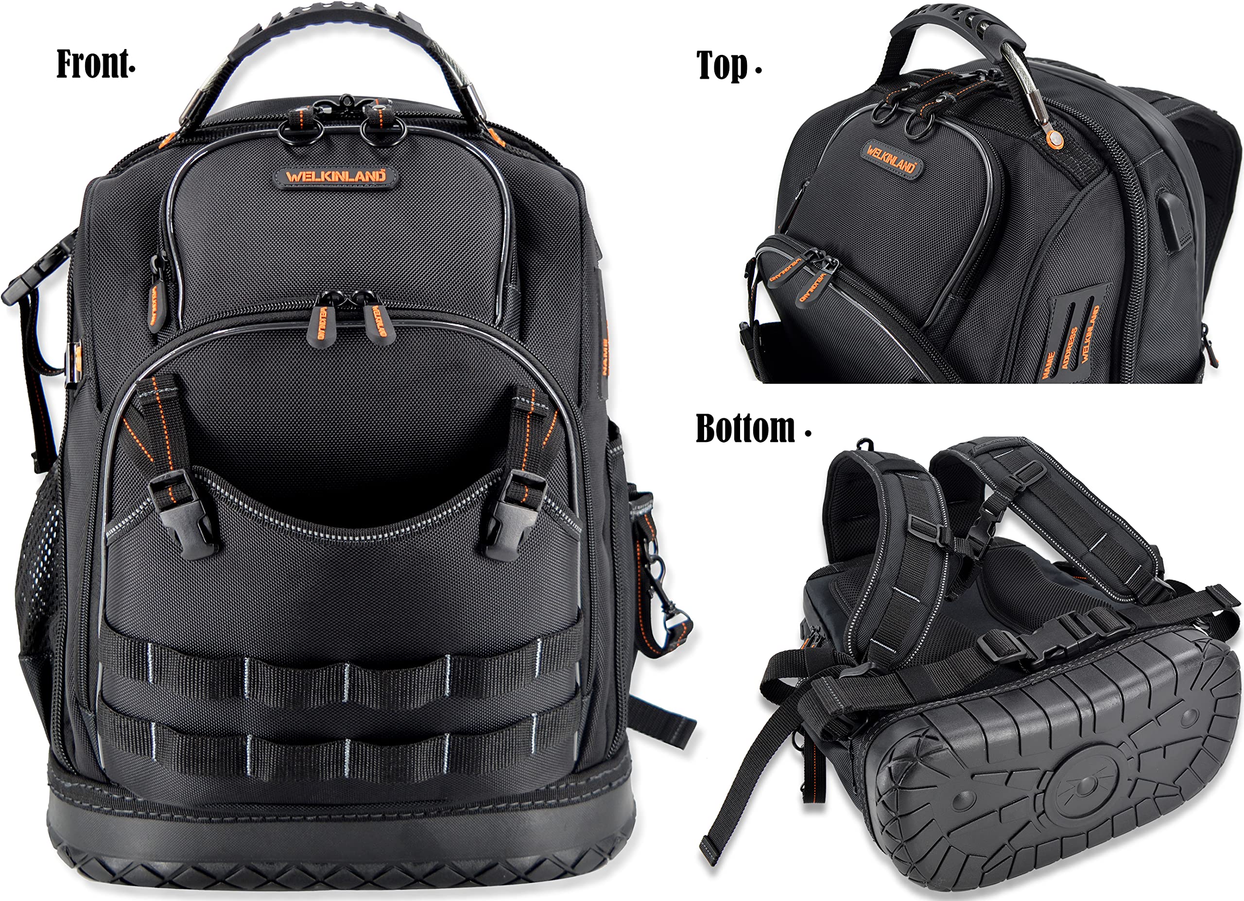 Mua WELKINLAND 77-Pockets Tool backpack, Tool backpack for men, HVAC ...