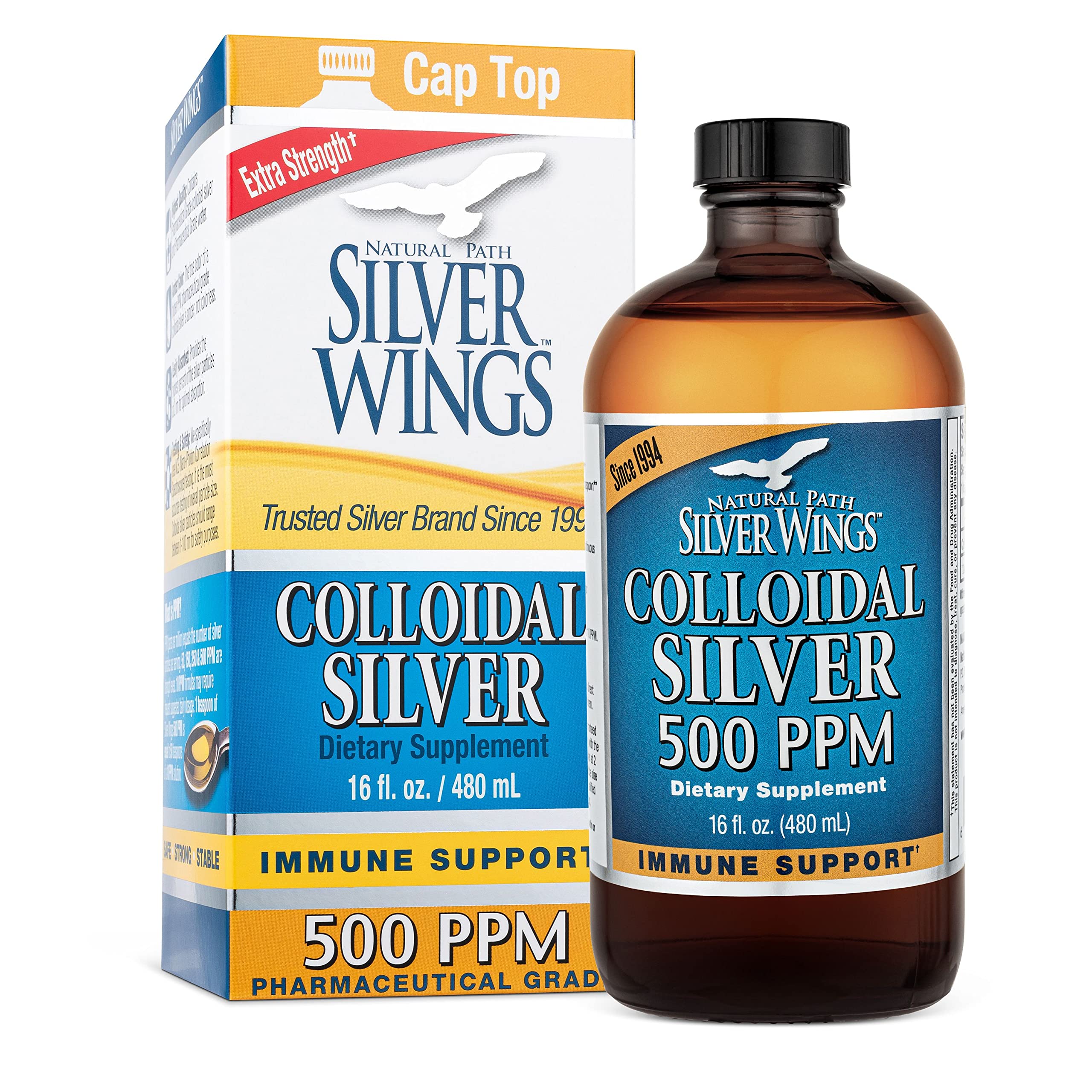 Mua Natural Path Silver Wings Colloidal Silver 500ppm (2,500mcg) Immune ...