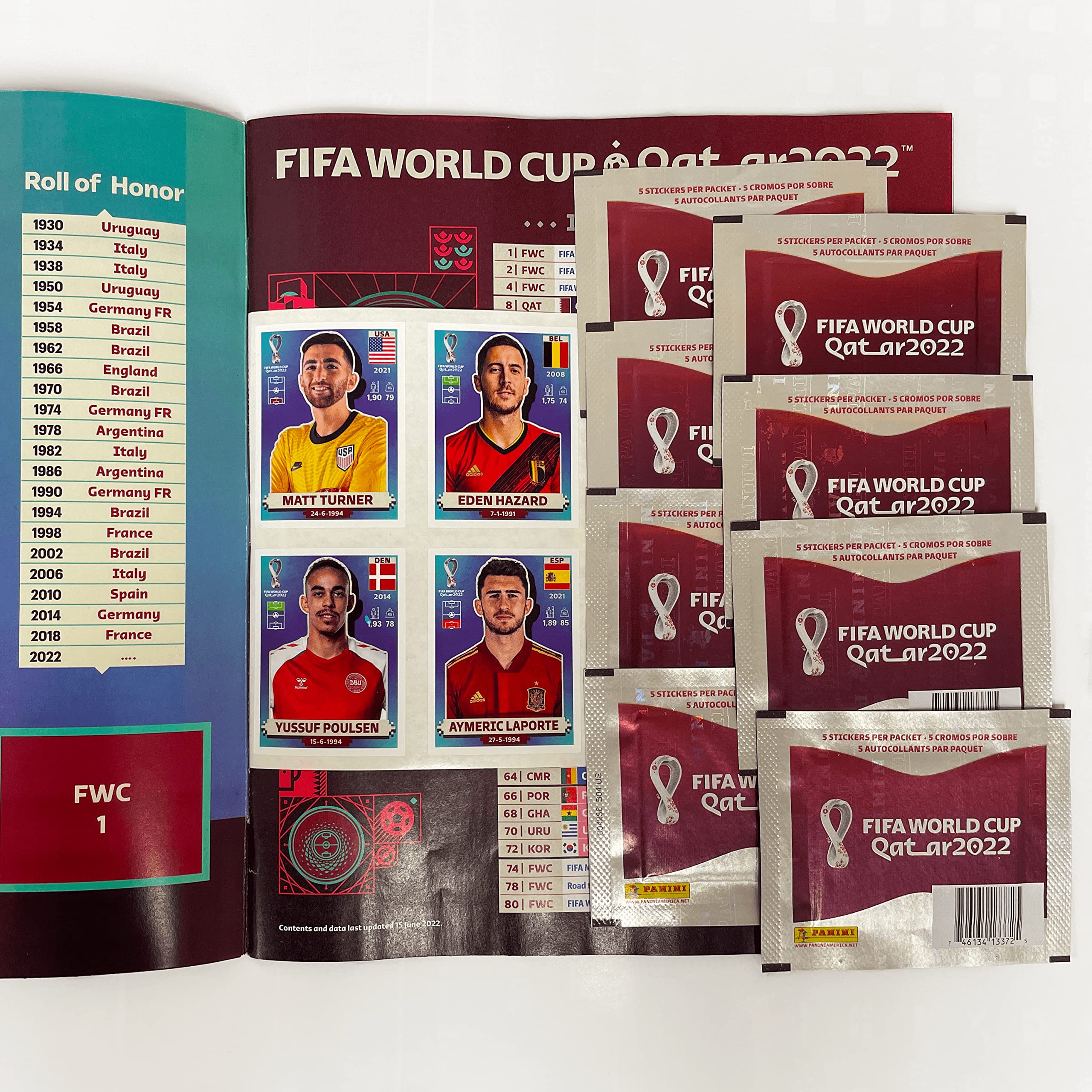 Mua 2022 Panini FIFA World Cup Stickers - Mega Starter Pack (Album + 50 ...