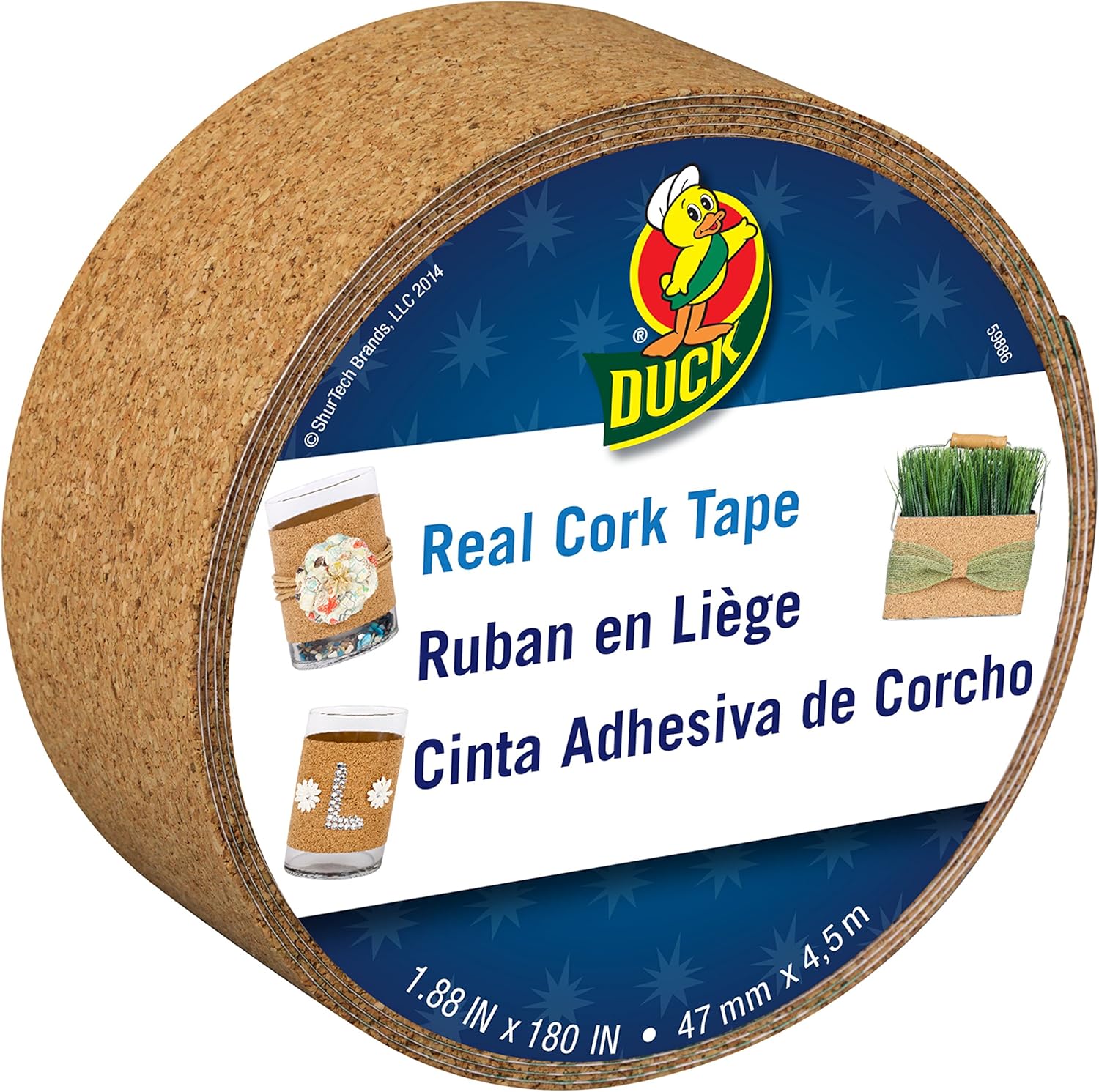 Duck Brand Real Cork Tape 1 88 Inch X 5 Yard Roll Single Roll 284879 Amazon ca Home Kitchen duck-brand-real-cork-tape-1-88-inch-x-5-yard-roll-single-roll-284879-amazon-ca-home-kitchen