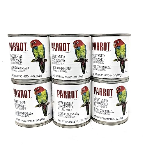 Amazon.com : Parrot Brand Sweetened Condensed Filled Milk 14oz, 6 Pack ...