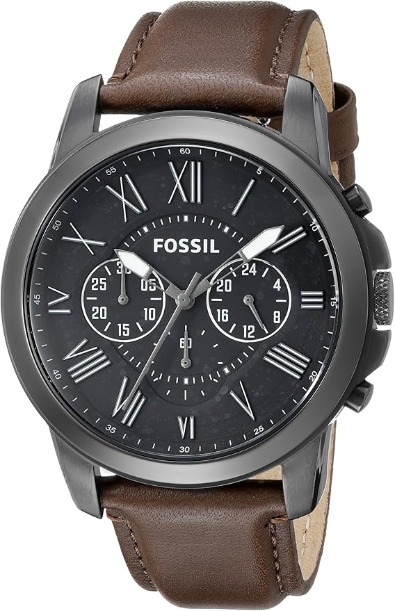 Fossil - FS4885 - Montre Homme - Quartz Chronographe - Bracelet Cuir ...
