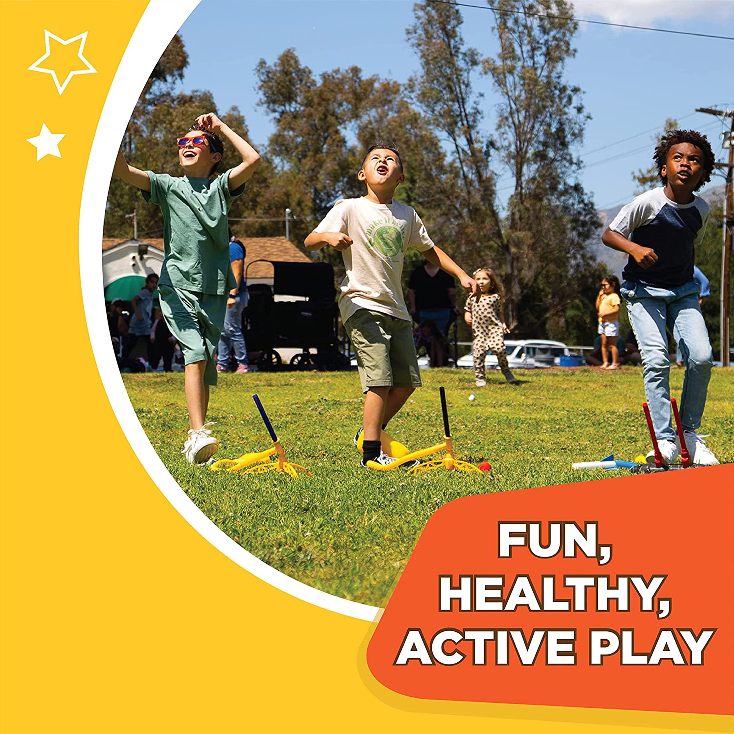 Mua Stomp Rocket Ultra LED Rocket Launcher for Kids, 4 LED Foam Tipped ...