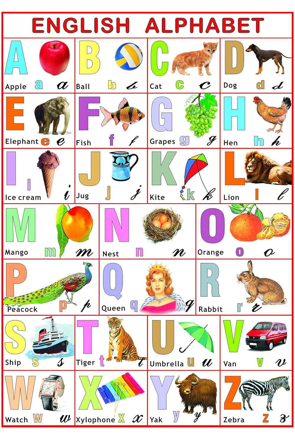 Printable English Alphabet
