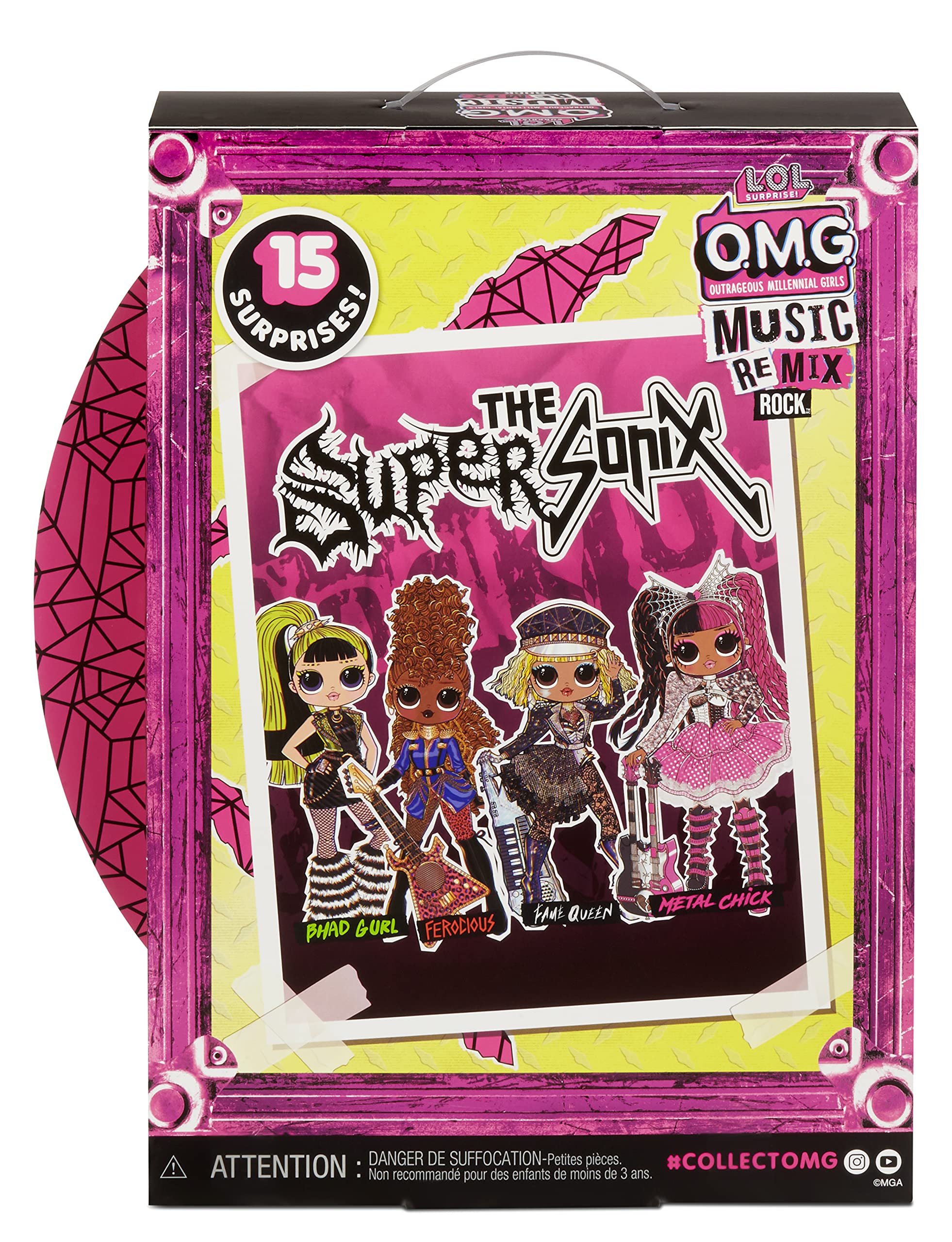 Mua LOL Surprise OMG Remix Rock Metal Chick Fashion Doll with 15 ...