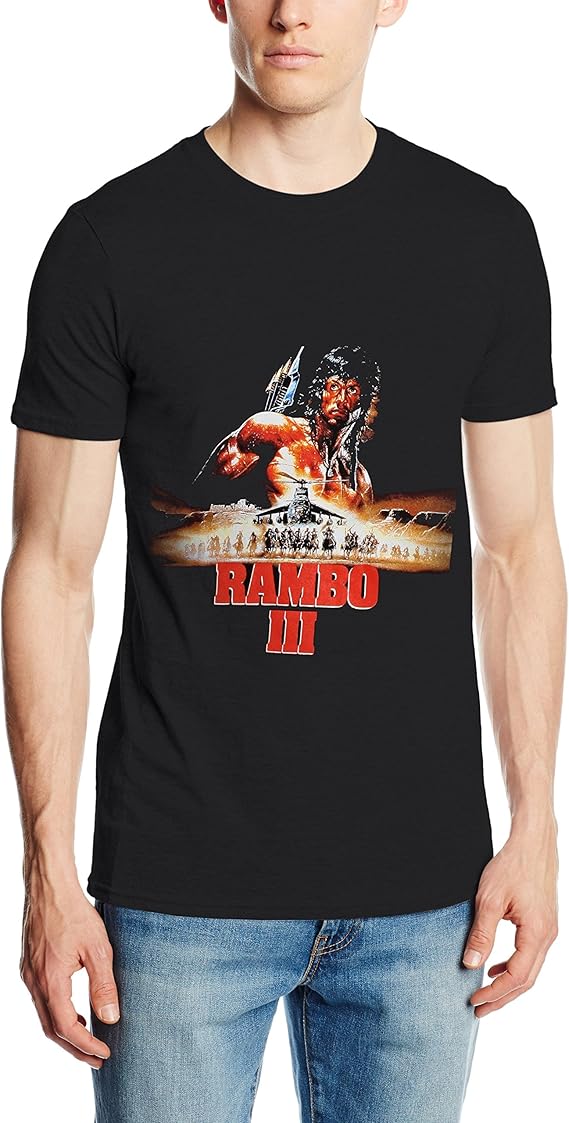 Rambo Official Men's 3 T-Shirt (Black): Amazon.ca: Clothing & Accessories
