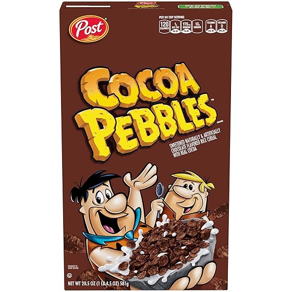 Post Cocoa Pebbles Chocolate Flavored Rice Cereal With Real Cocoa ...