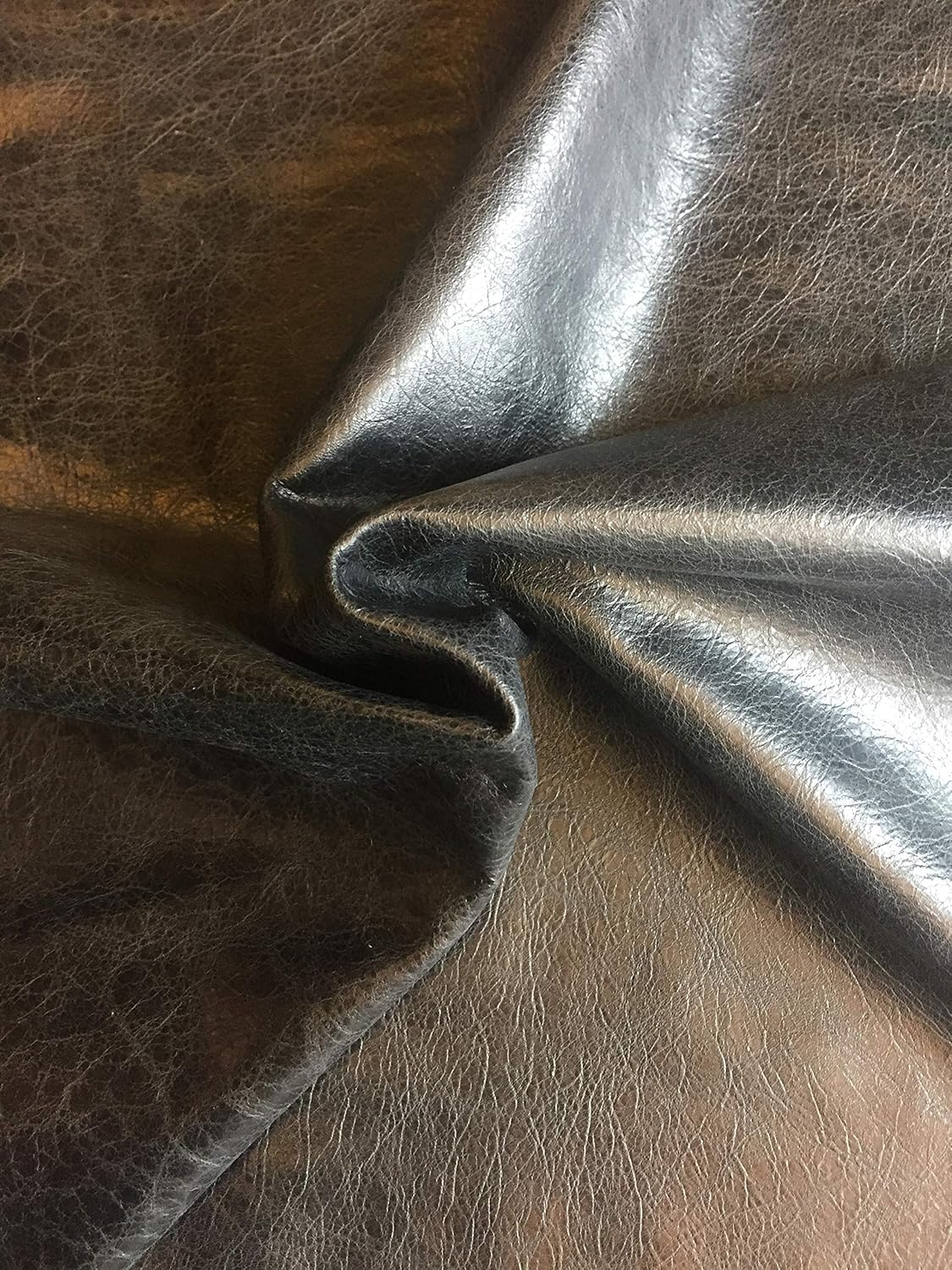 Amazon.com: Black Leather Hide - Full Skin - Rustic Finish - 2 oz avg ...