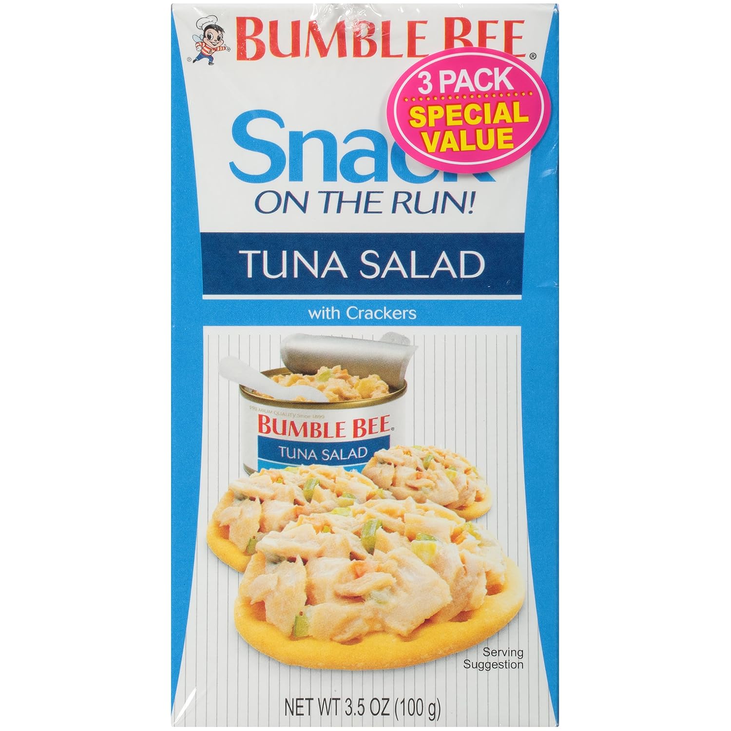 Amazon.com: Bumble Bee Snack on the Run Tuna Salad with Crackers, 3.5 ...