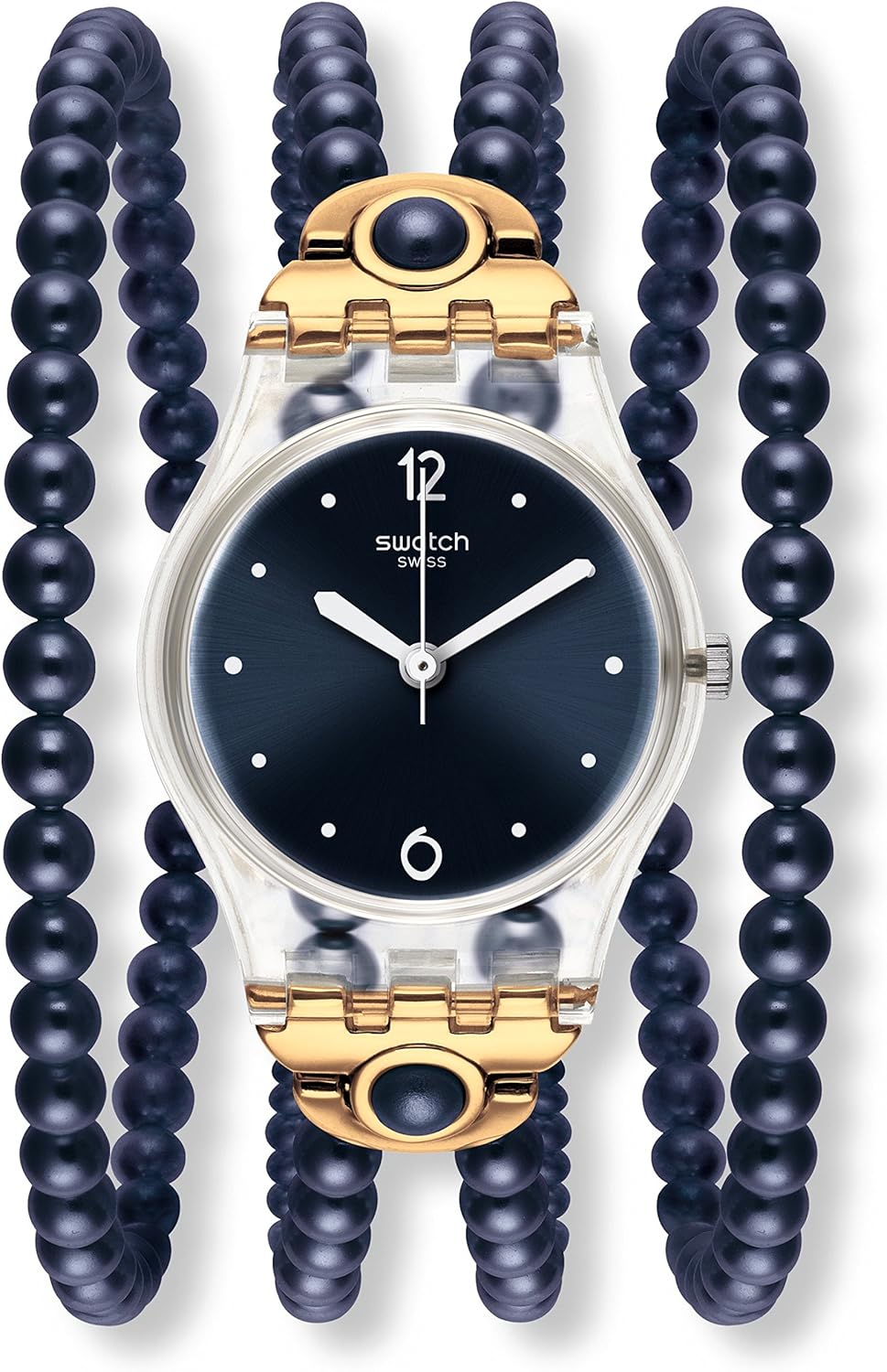 Watch Swatch Lady LK352 NIGHT PROHIBITION: Amazon.fr: Montres