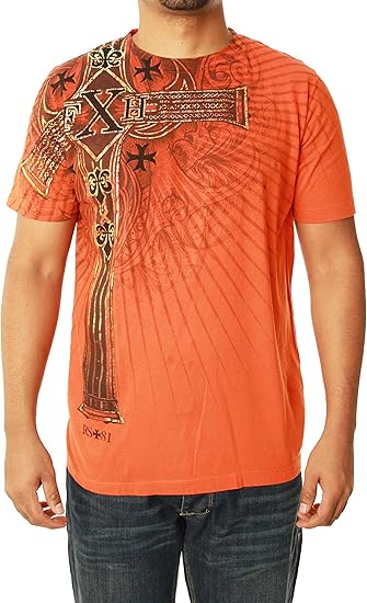 Raw State Men's Premium Live Free Graphic T-Shirt: Amazon.co.uk: Clothing