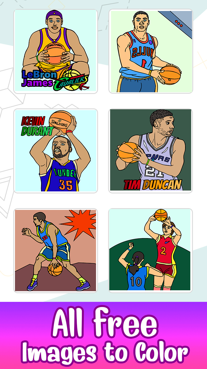 Amazon.com: Basketball Color By Number - Glitter, Crayon Paint Book ...