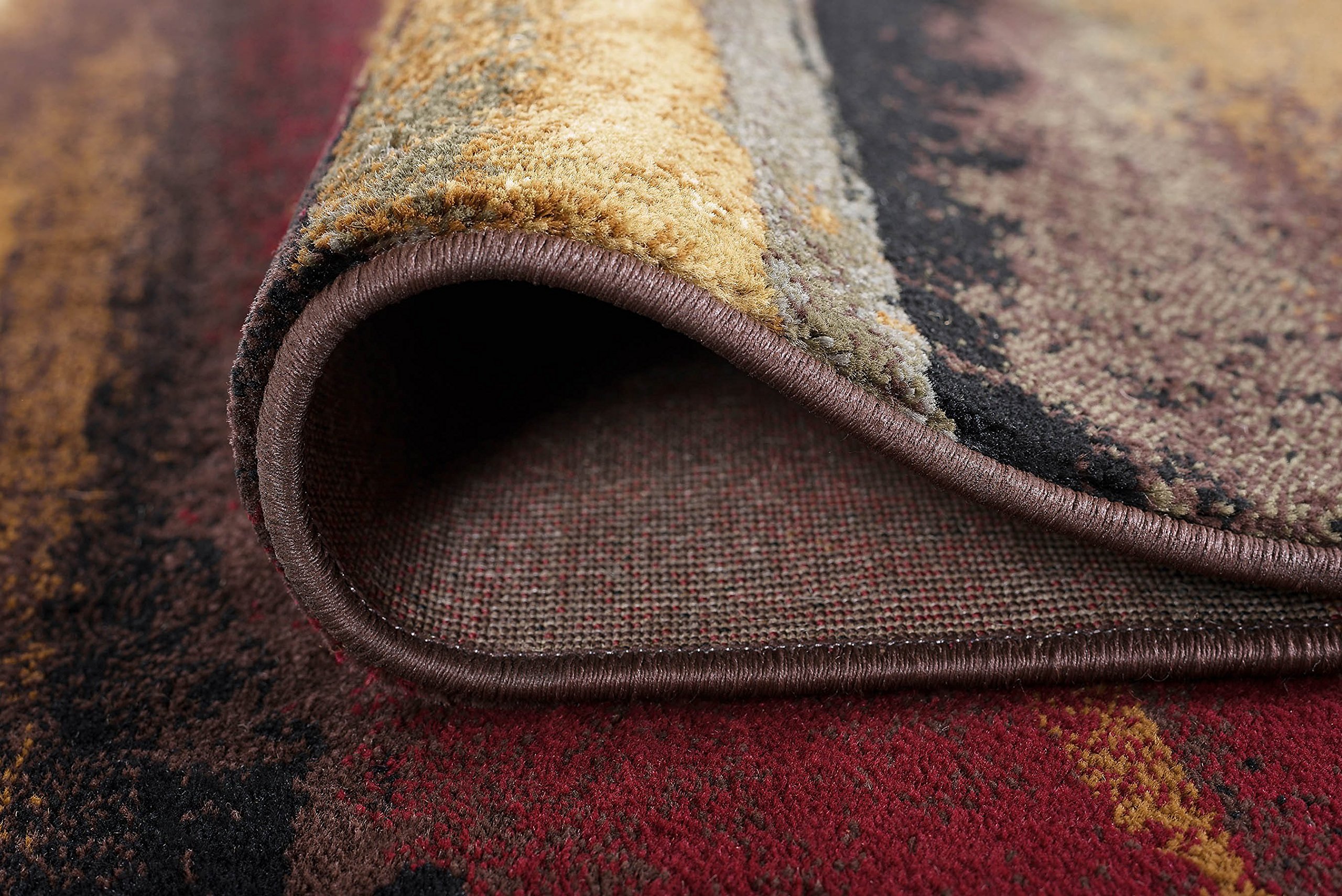 Dakota Contemporary Abstract Multi-Color Rectangle Area Rug, 5' x 7'