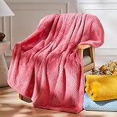 Amazon.com: NEWCOSPLAY Super Soft Throw Blanket Pink Premium Silky ...