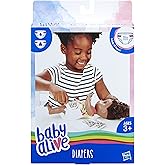 Amazon.com: Baby Alive Doll Diaper Refill, includes 4 Diapers, Toys Accessories, for Kids Ages 3 ...