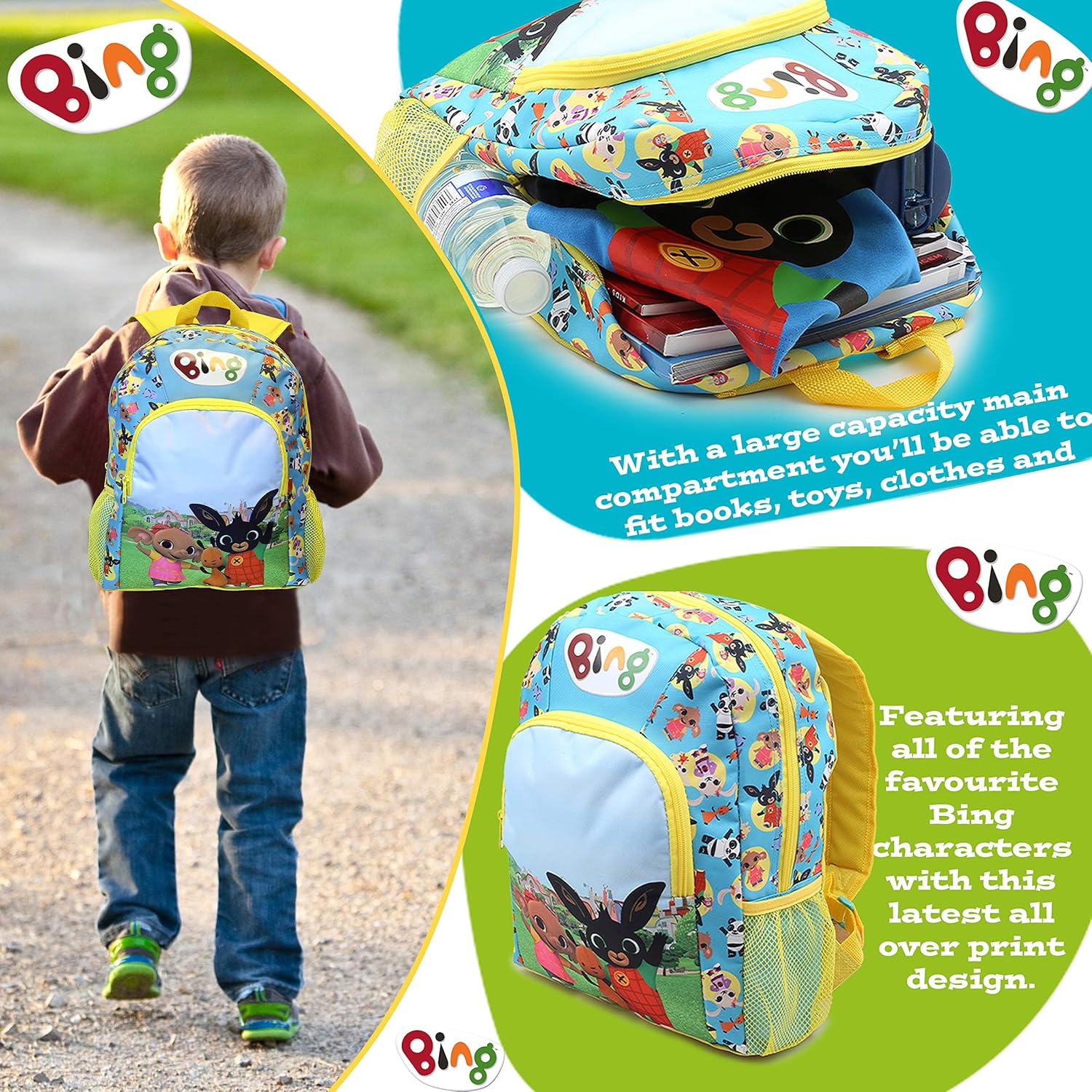 Bing Bunny Junior Backpack for Boys and Girls Nursery Bag School Bag ...