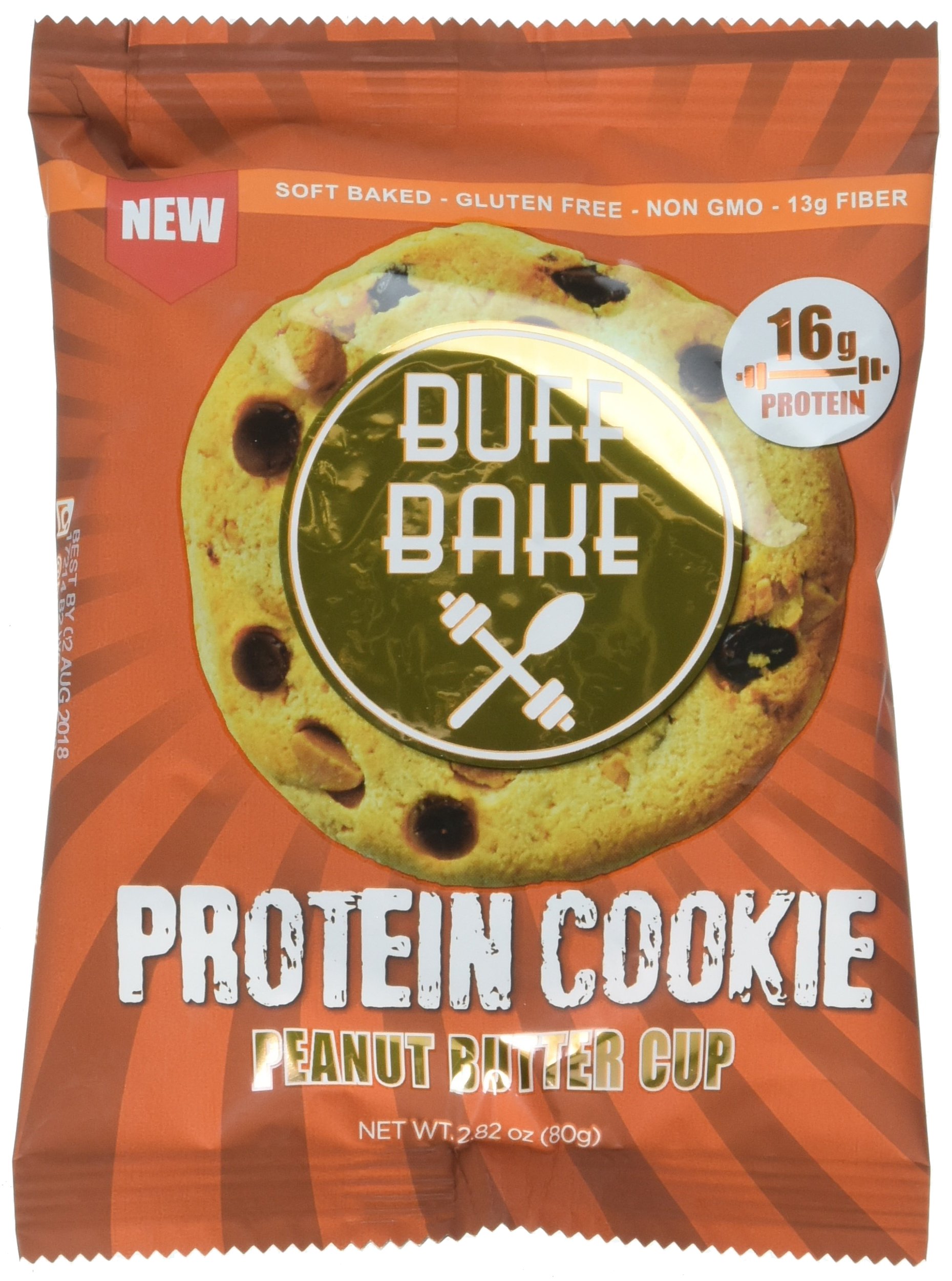 Amazon.com: Buff Bake - Protein Cookie - Chocolate Chip Peanut Butter ...