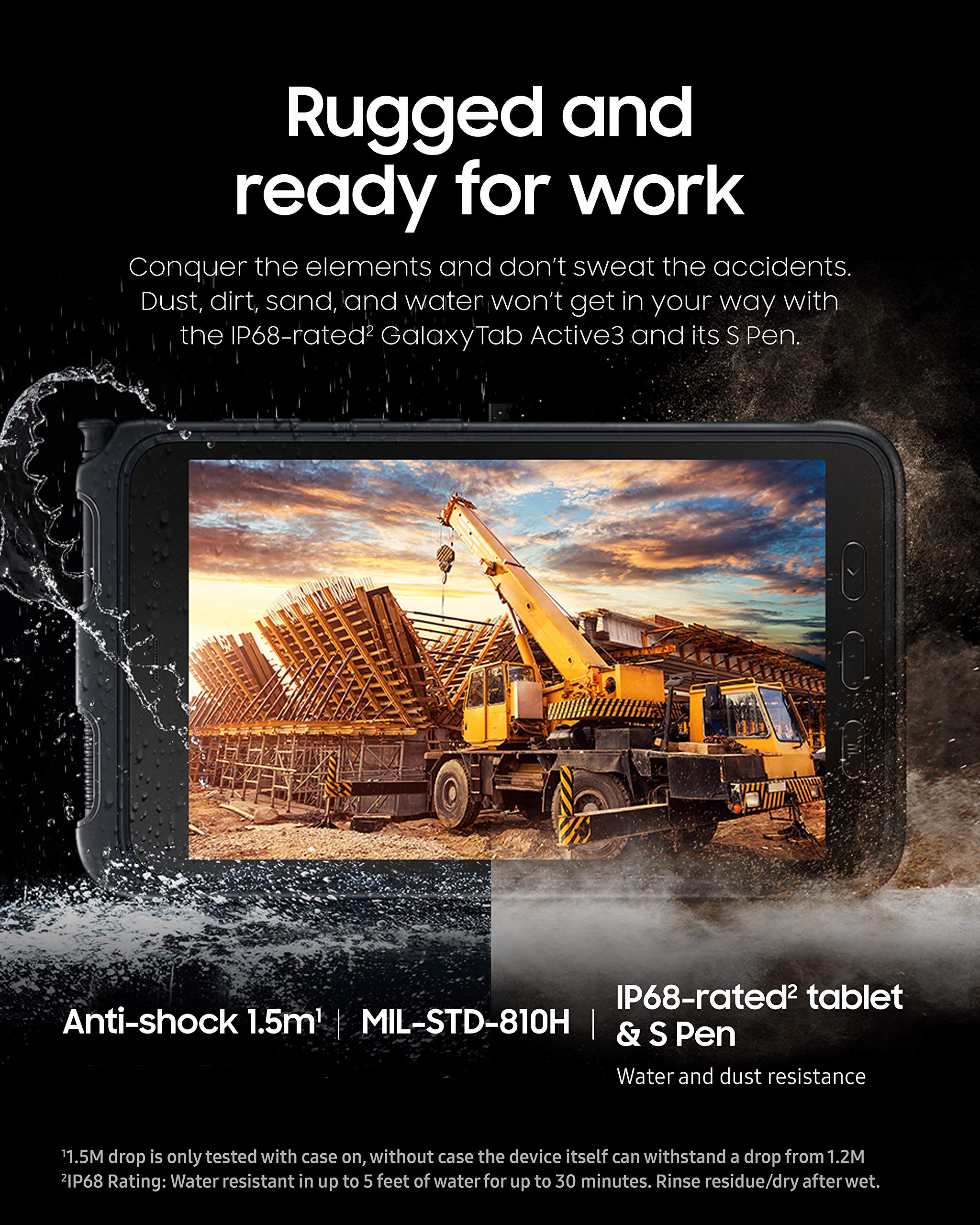 SAMSUNG Galaxy Tab Active3 Enterprise Edition 8” Rugged Multi Purpose ...