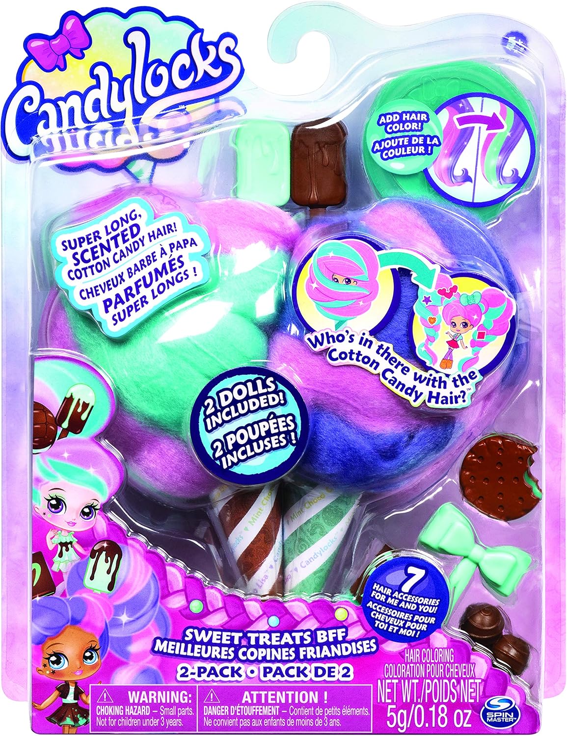 Candylocks, BFF 2-Pack, Jilly Jelly and Donna Nut, Scented Collectible ...