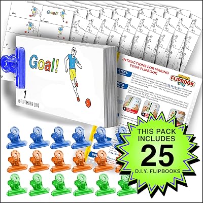 Buy Fliptomania Soccer Flipbook Animation Activity Pack - 25 Sets DIY ...