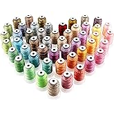 Amazon.com: New brothread 12 Colors Variegated Polyester Embroidery ...