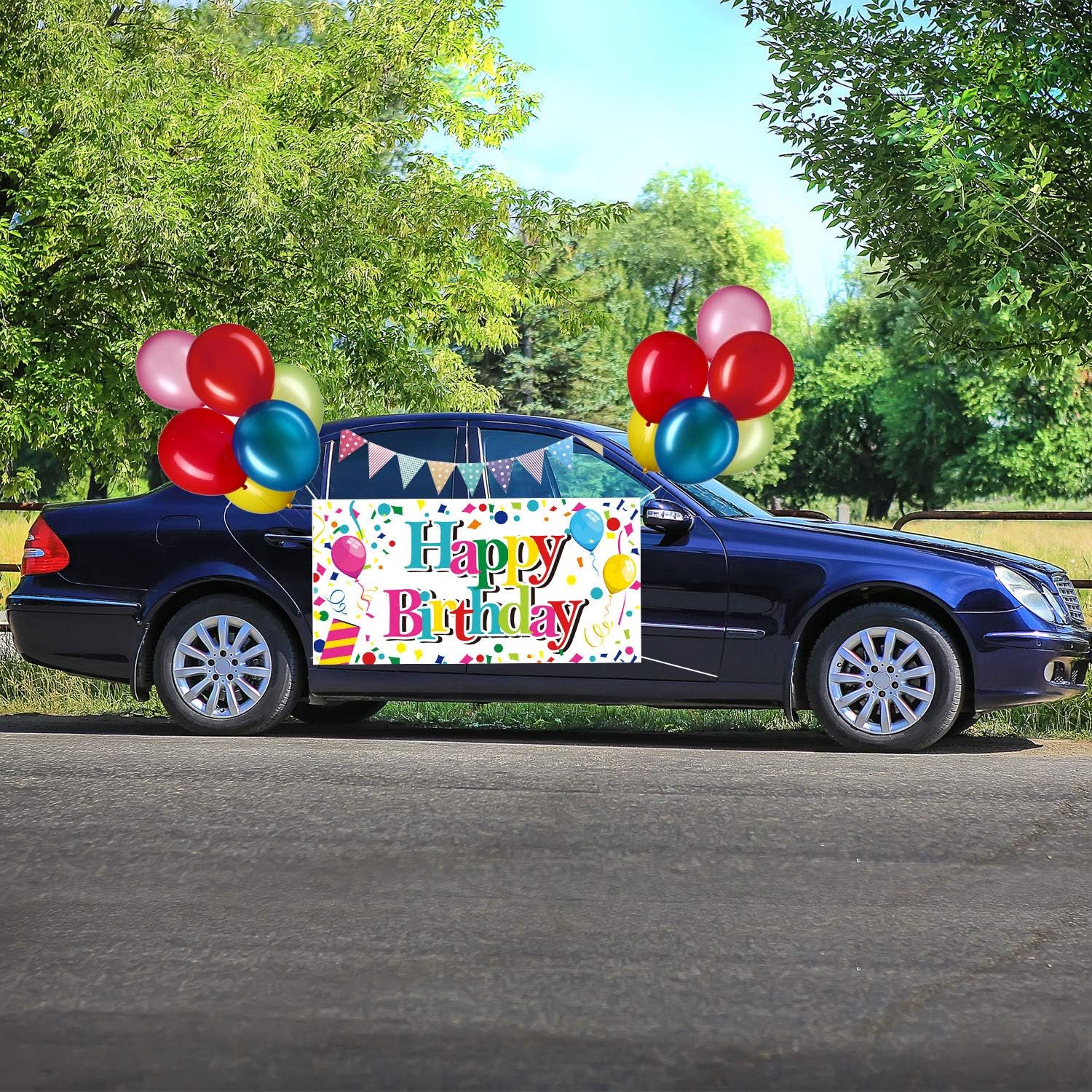 Amazon.com: 32 Pieces Happy Birthday Car Decoration Birthday Parade Car ...