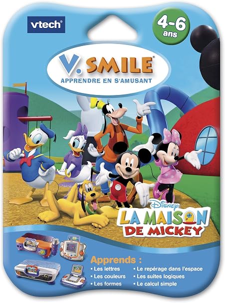 VTech - Cartouche de jeu V.Smile (Motion) La Maison De Mickey - 84185 ...