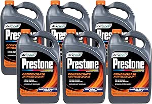 Prestone AF888-6PK Dex-Cool Antifreeze/Coolant - 1 Gallon, (Pack of 6 ...