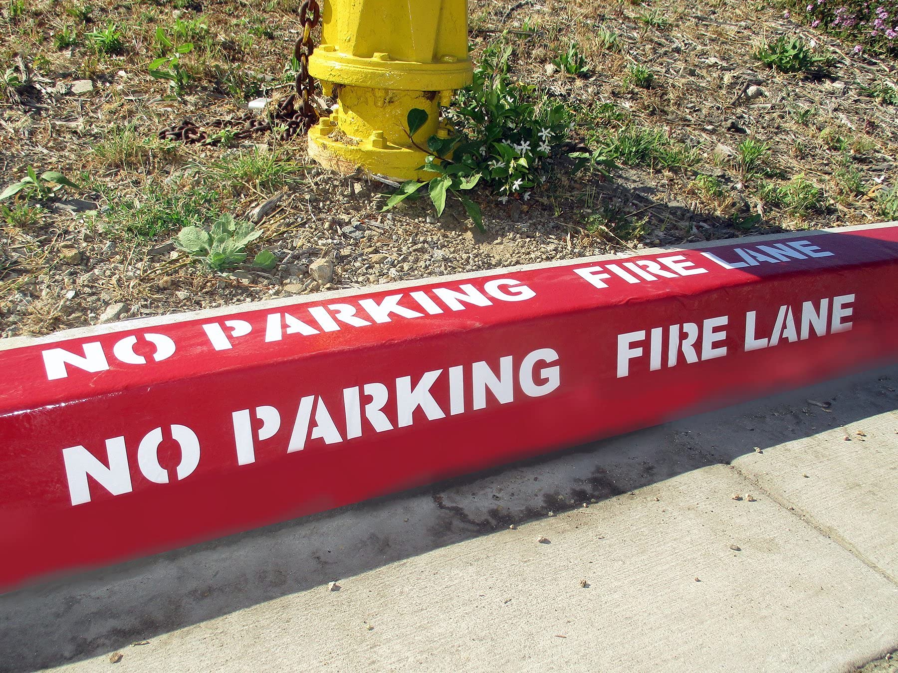 Mua Curb N Sign Fire Lane Stencil - 4 Inch Premium No Parking Stencil ...
