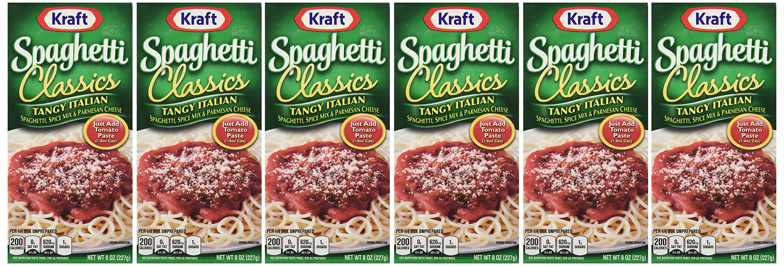 Amazon.com : Kraft Tangy Italian Spag Dinner Kit 8 oz - 8 Unit Pack ...