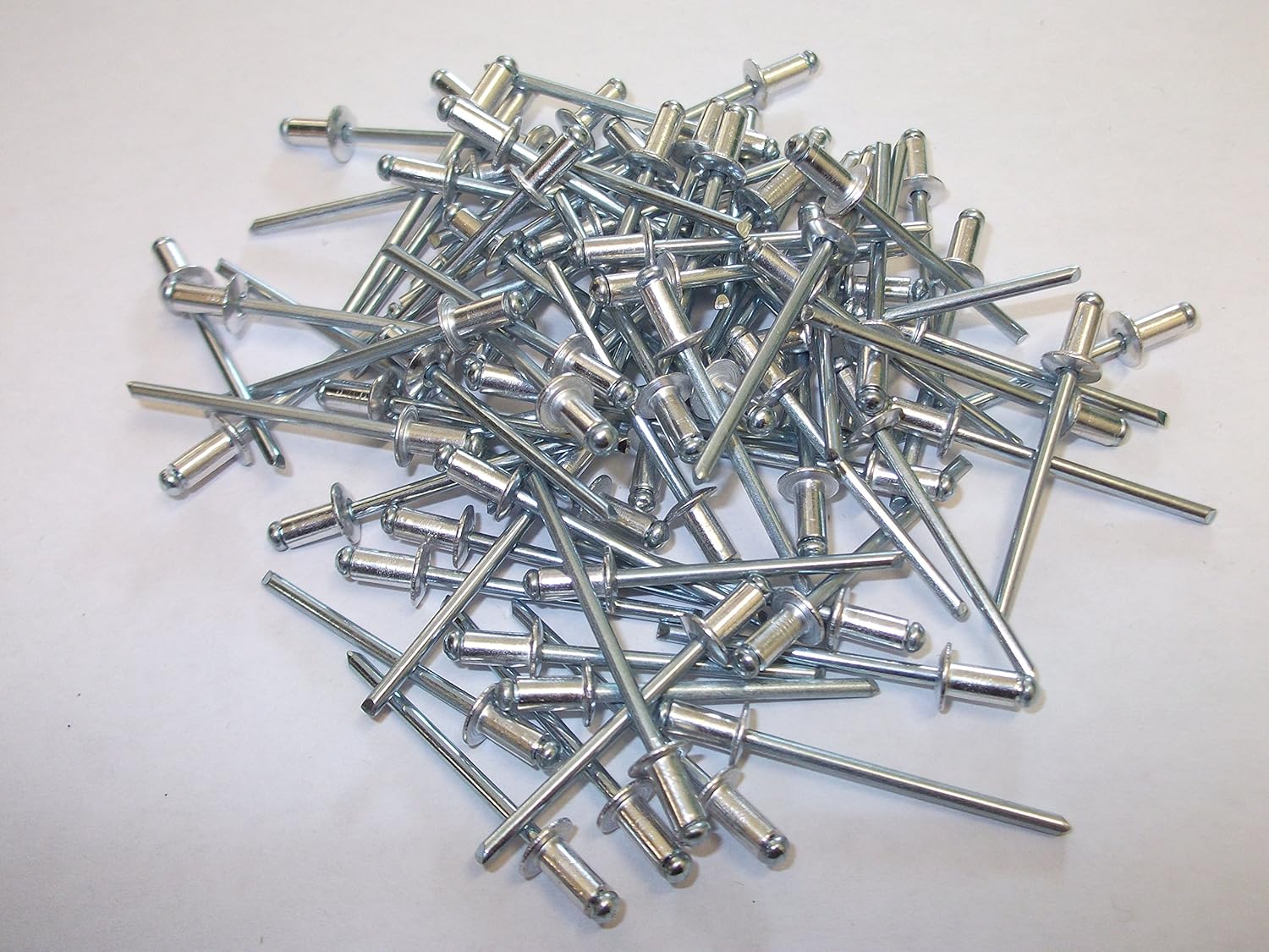 3.2mm x 18mm Aluminium Blind Pop Rivets Open Dome Head Pack of 100 ...