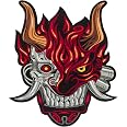 Amazon.com: Cyberpunk Oni Demon Back Patch, Large Embroidered Game ...