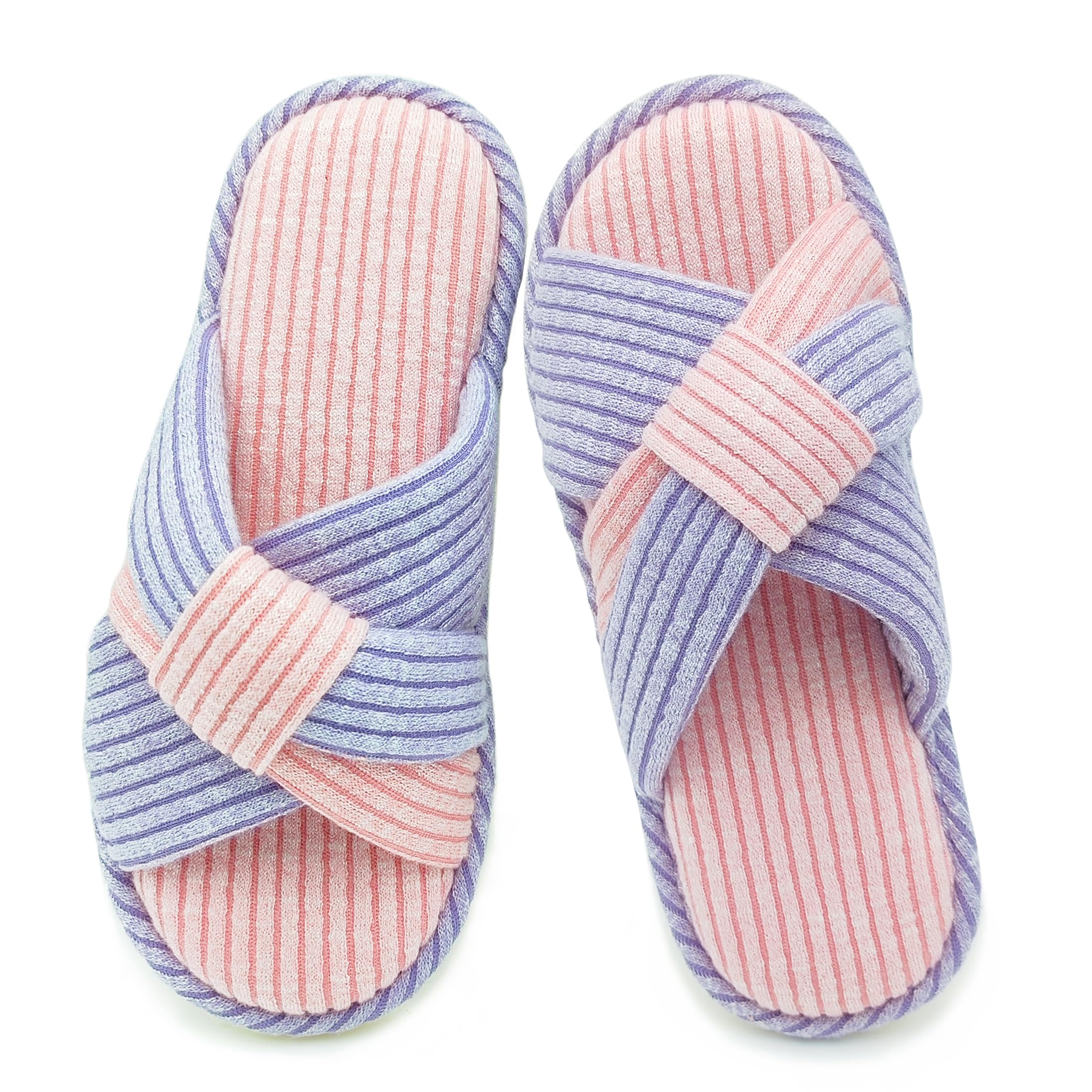 Jerzmy Cross Bow Slippers for Women, Cute Memory Foam Woman House ...