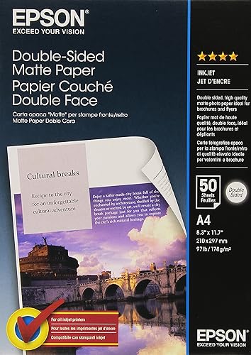 100 Sheets ICE A4 220gsm Double Sided Matt / Matte Photo Paper: Amazon ...