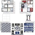 Amazon.com: Scrapbook Customs Themed Paper and Stickers Scrapbook Kit ...