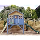 Walton's 7' x 5' Honeypot Poppy Tower Playhouse with Slide: Amazon.co.uk: Garden & Outdoors