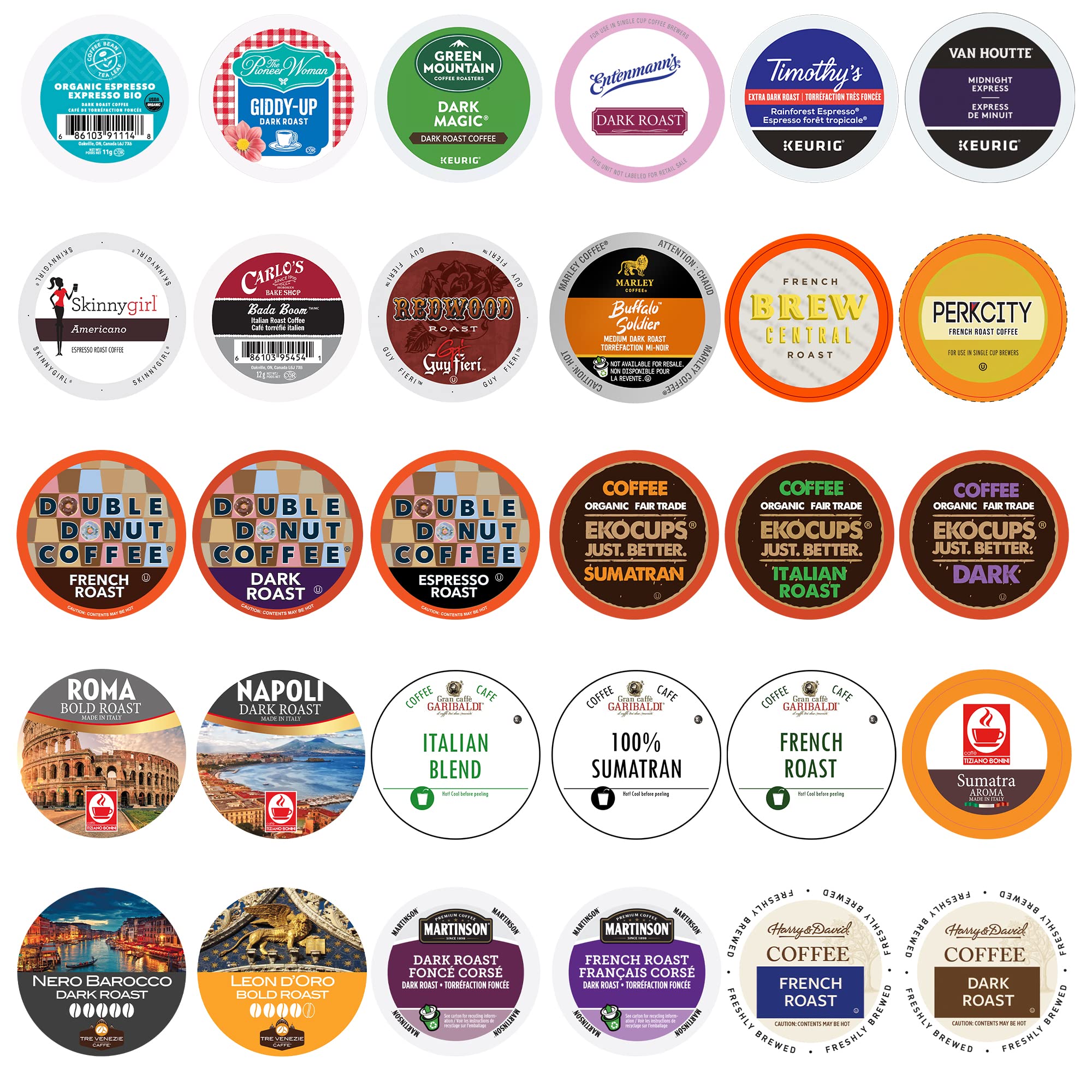 Mua Custom Variety Pack Custom Dark Roast Coffee Variety Pack 30 Pod ...