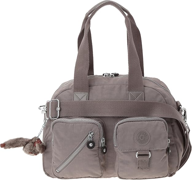Kipling Borsa Defea Grigio 33x25x19 cm: Amazon.it: Scarpe e borse