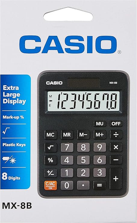 Casio MX-8B Value Series Desk Top/Compact Desk Type Calculator: Buy ...