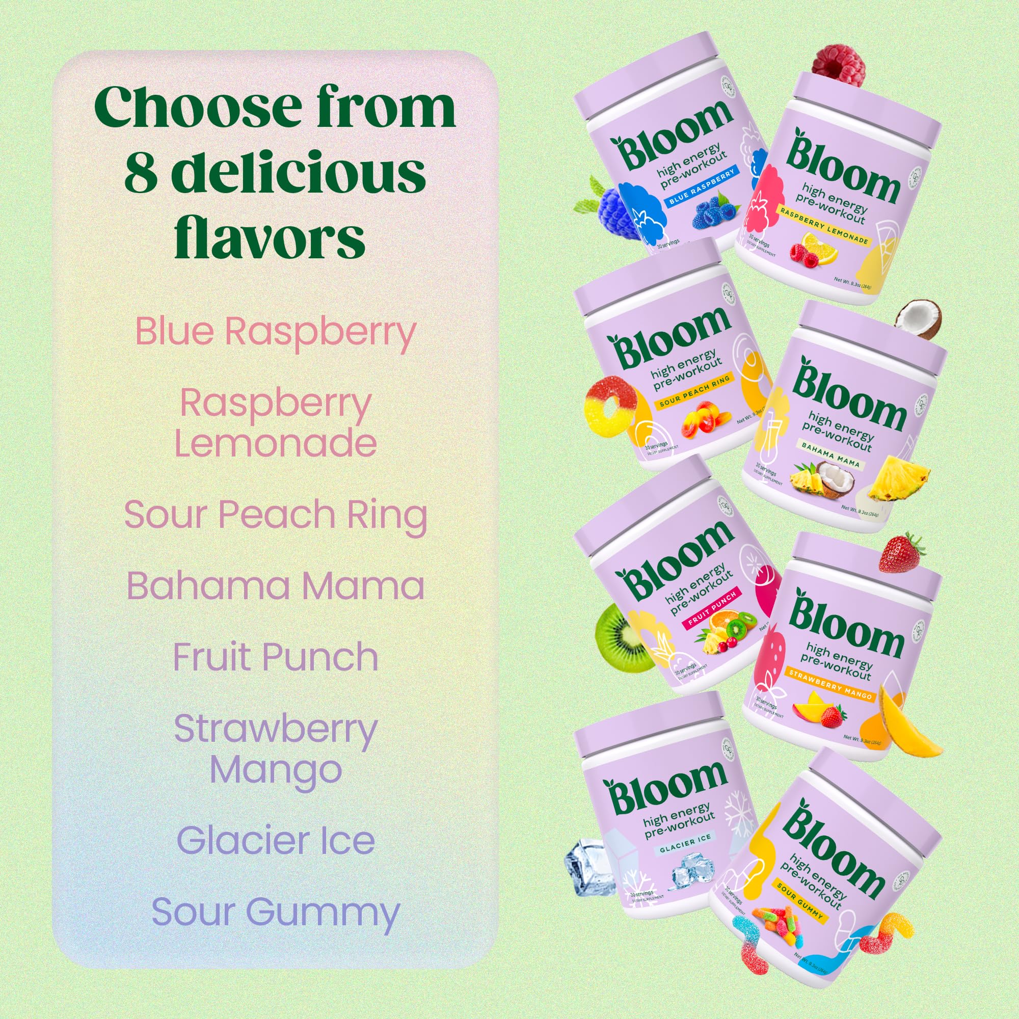 Mua Bloom Nutrition High Energy Pre Workout Powder, Amino Energy with ...