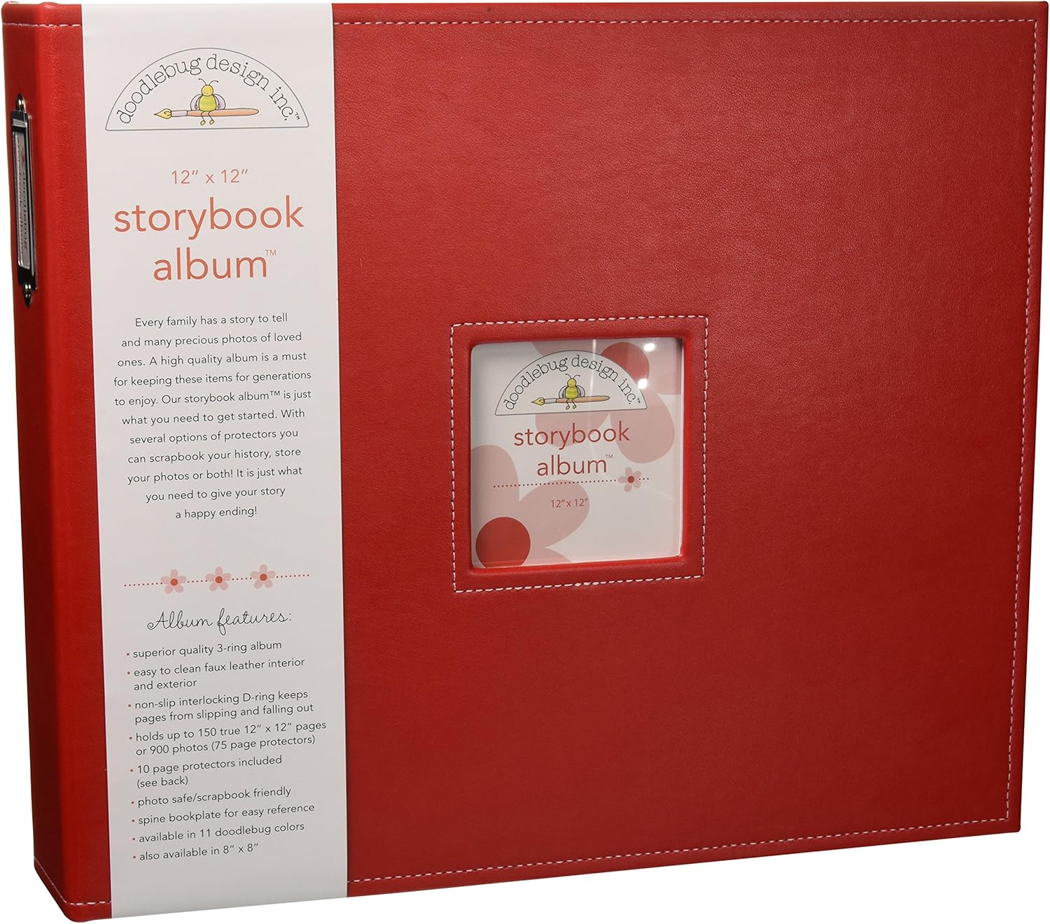 Doodlebug 2724 Design Ladybug Storybook for Scrapbooking Album, 12x12 ...