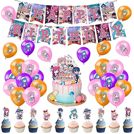 Mua Decoration Birthday Gacha Life Birthday Decoration Game Balloons ...