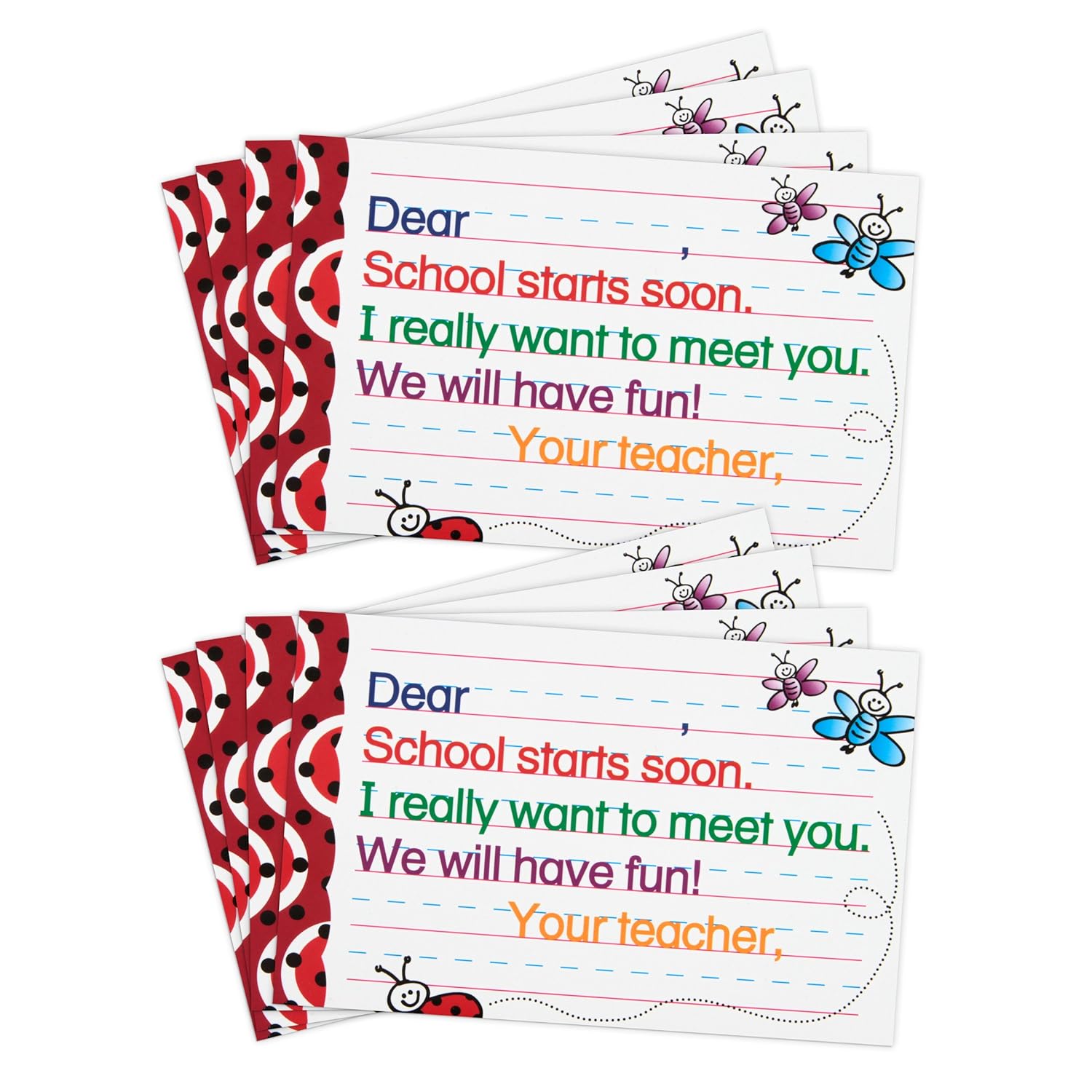 Teacher Peach Positive Postcards | Notes from Teachers | School Starts ...