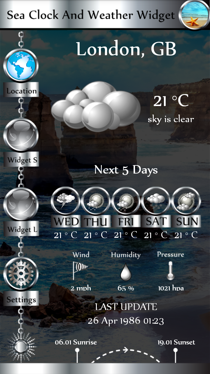 Sea Clock And Weather Widget:Amazon.com:Appstore for Android